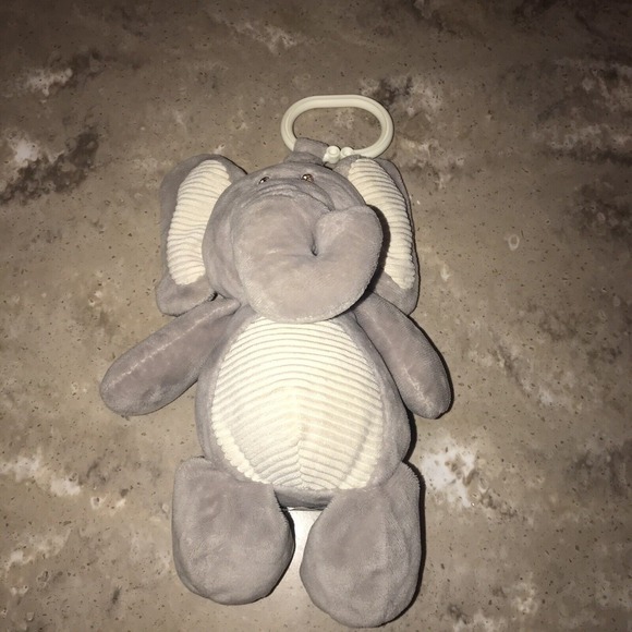 Kellytoy | Toys | Kellytoy Grey Elephant Plush Rattle Ribbed Ears ...